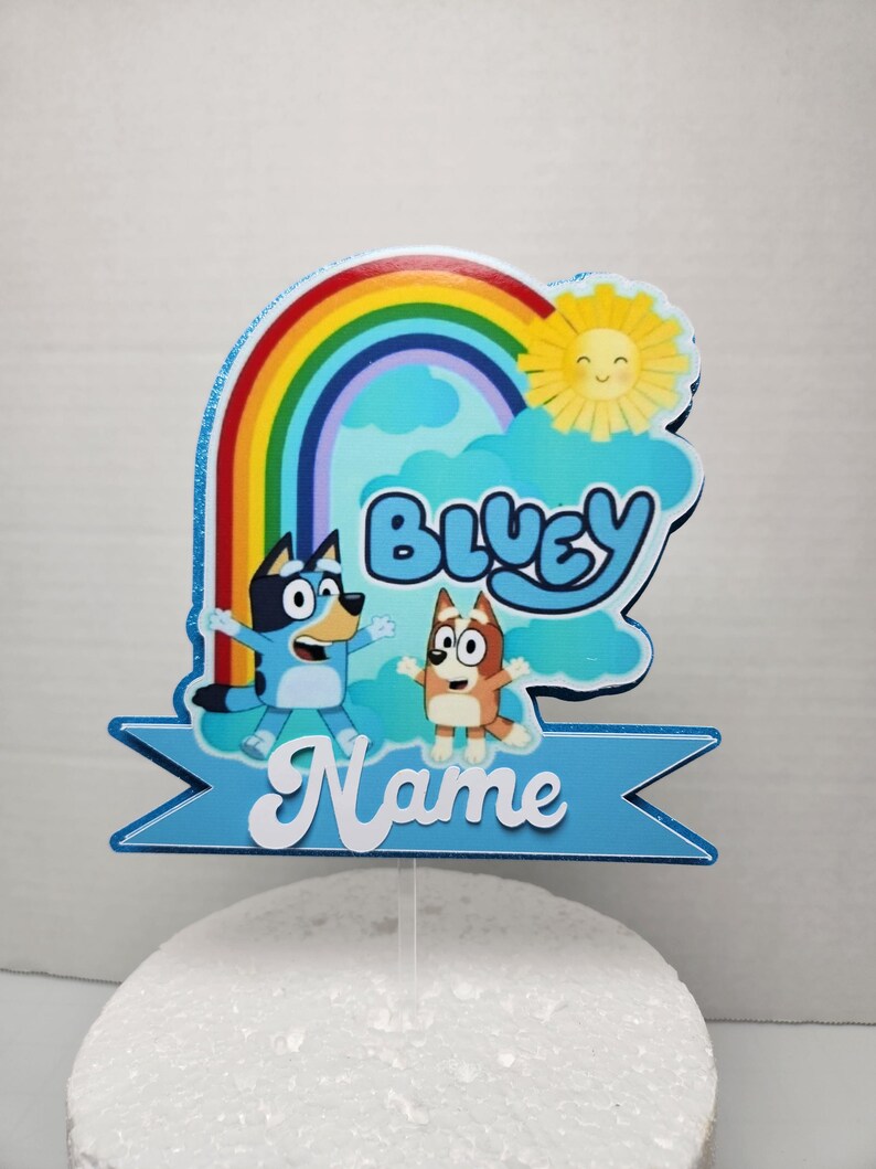 Bluey Cake Topper - Etsy