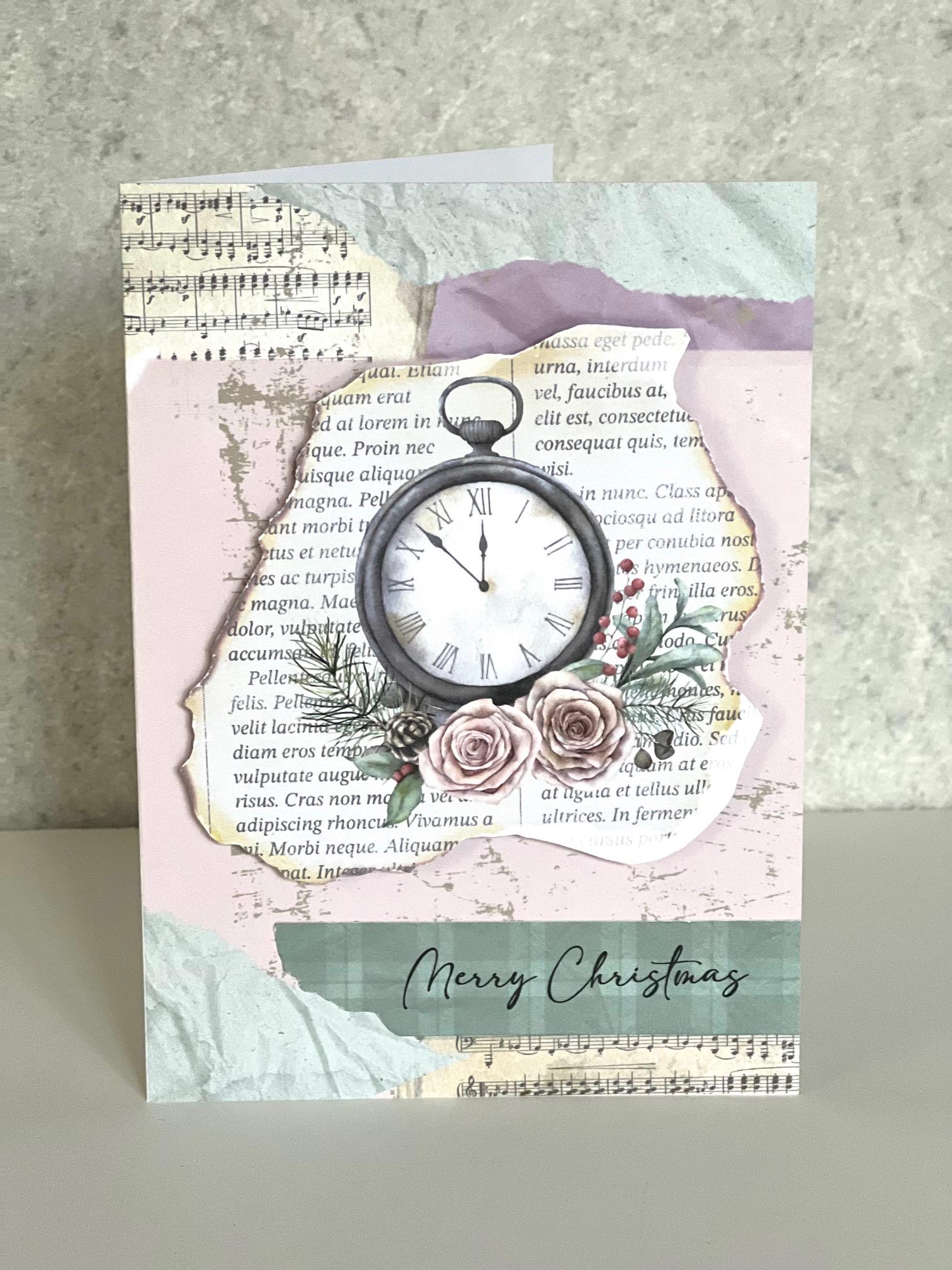 Vintage Collage Christmas Card: Handmade Holiday Card - Etsy
