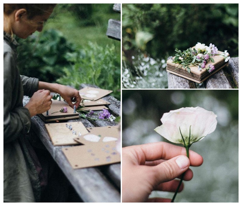 Wooden Herbarium Flower Press Kit Personalized Autumn Craft - Etsy