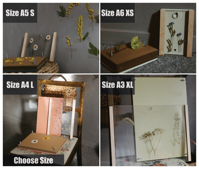 XS-XL Personalized Flower Press Custom Flower Press Large - Etsy