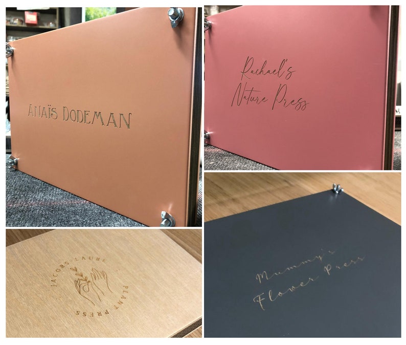 XS-XL Personalized Flower Press Custom Flower Press Large - Etsy