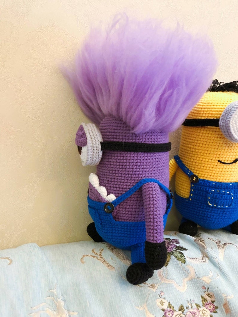 Purple Minion Monster Minions Toy Crochet Monster Amigurumi - Etsy
