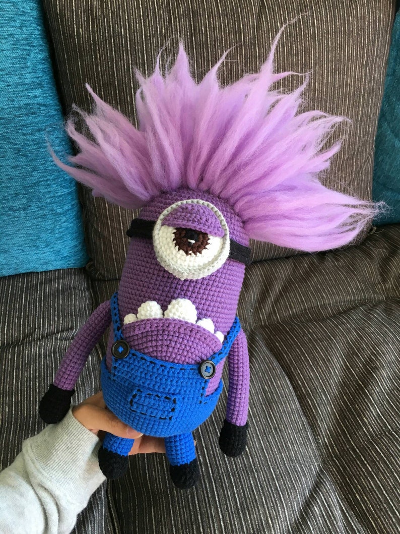 Purple Minion Monster minions toy crochet monster | Etsy