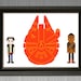 Han Solo & Chewbacca Star Wars Inspired Counted Cross Stitch Pattern ...