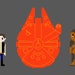 Han Solo & Chewbacca Star Wars Inspired Counted Cross Stitch Pattern ...