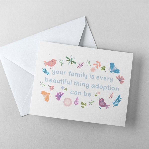 Adoption Card - Etsy