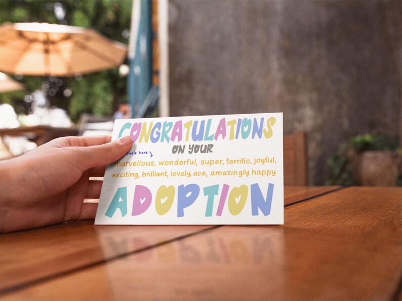 Congratulations on Your Adoption/ Adoption Card / Forever Family ...