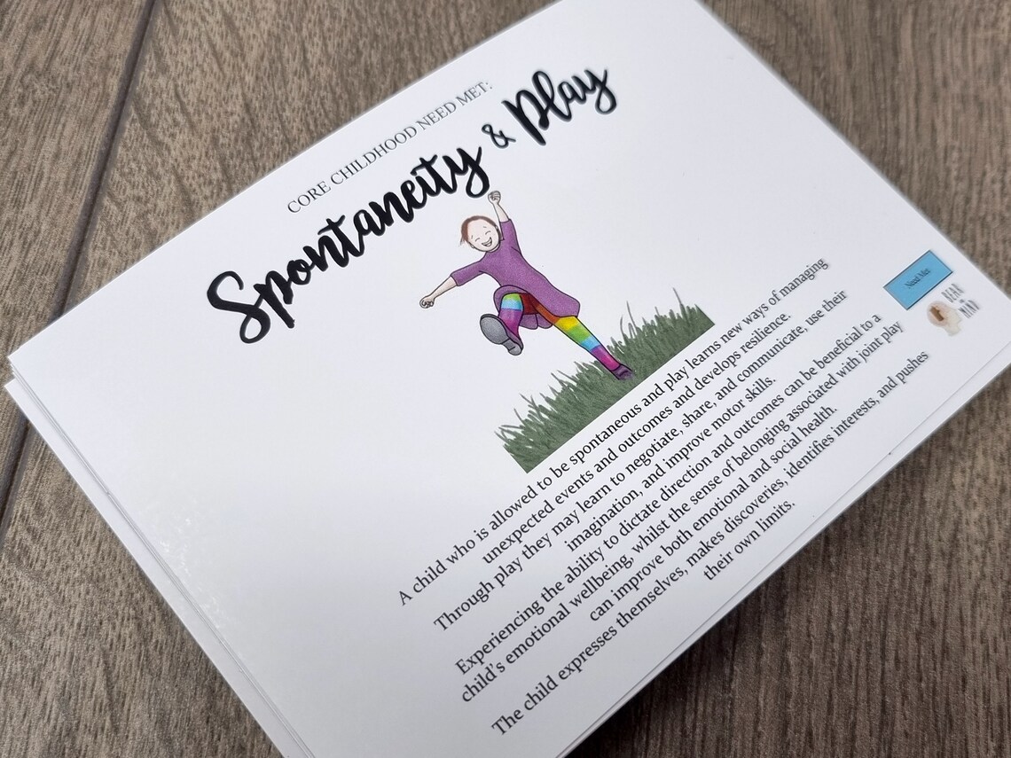 Core Childhood Needs Cards // Bear in Mind Cards Schema | Etsy UK