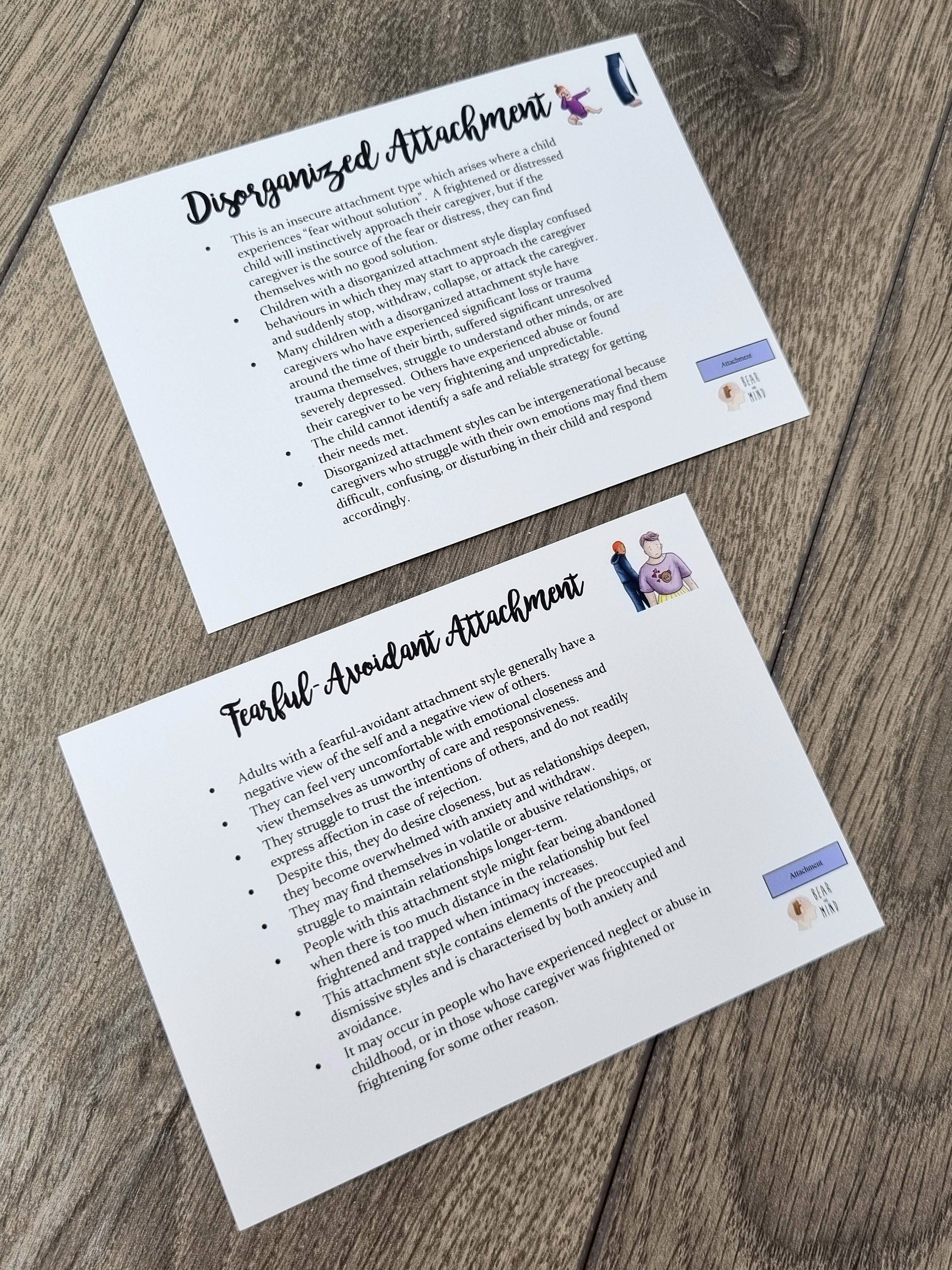 Attachment Cards // Psychology Student Gift, Teacher Gift, Therapist ...