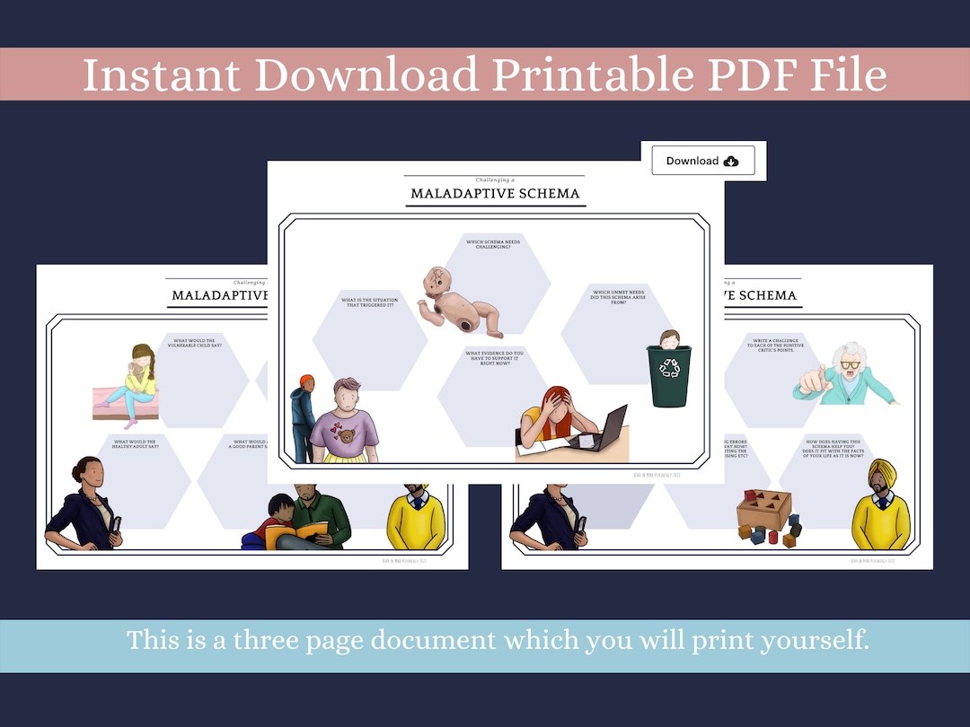 Maladaptive Schemas Worksheet Editable Fillable Printable Pdf - Free ...