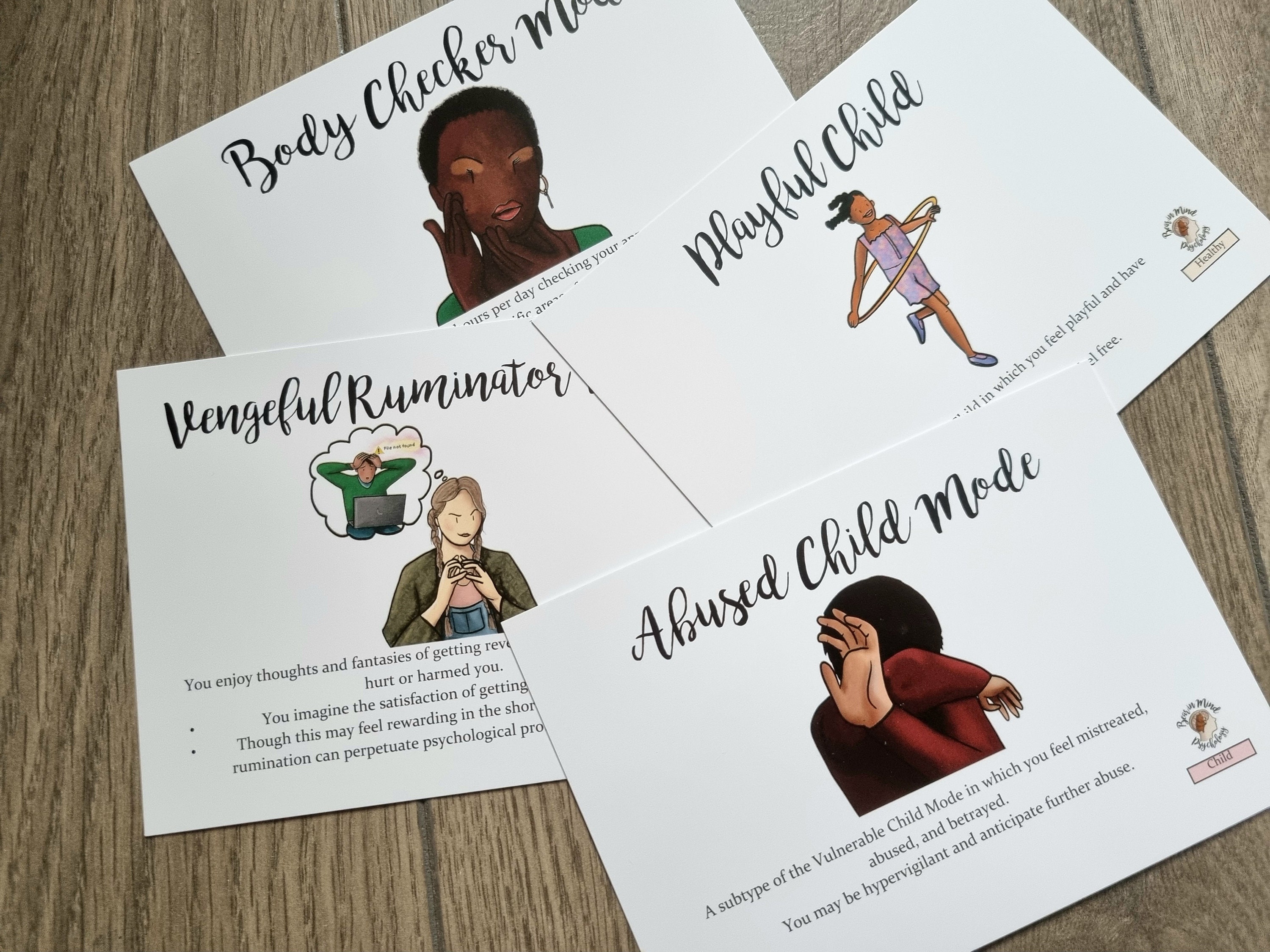 Add-on Modes 3 // Bear in Mind Schema Cards, Schema Therapy, Depression ...