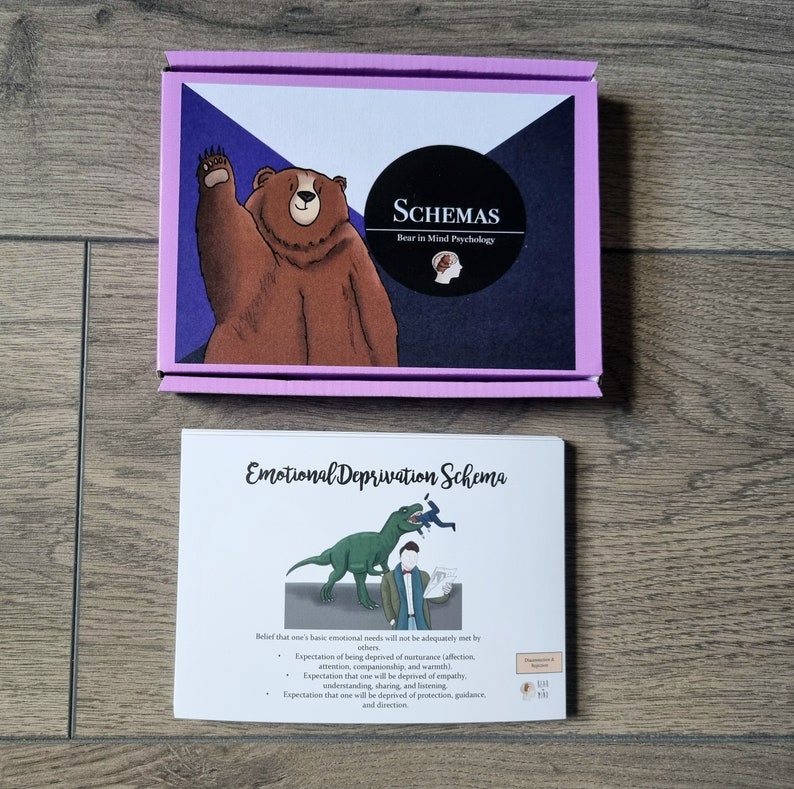 Schema Cards // Bear in Mind Cards, Schema Therapy, Psychologist Gift ...