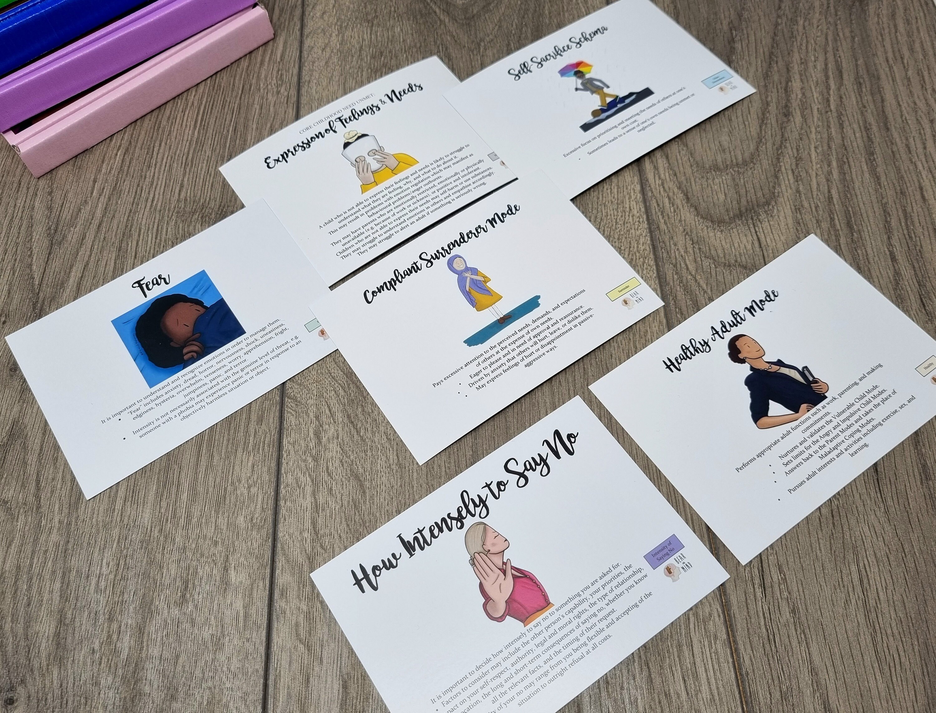 GINORMOUS Schema Therapy and DBT Pack // Bear in Mind Cards, DBT ...