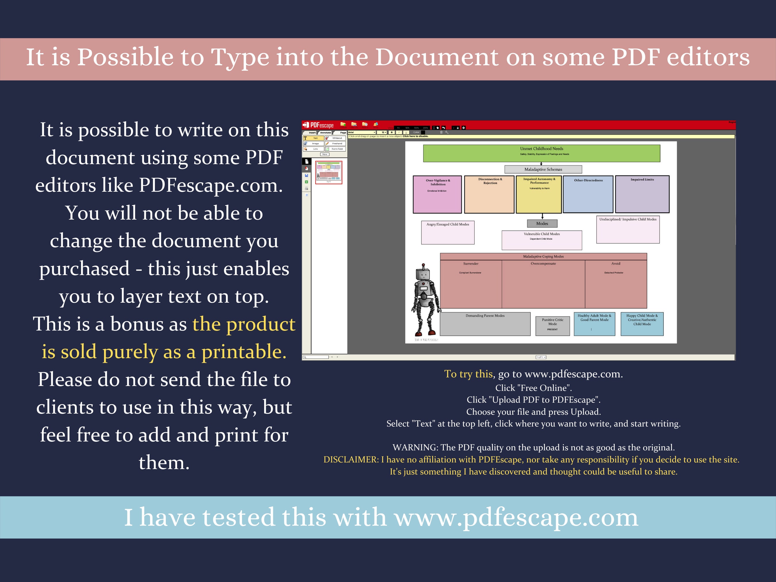 Schema Therapy Formulation Aid // Bear in Mind Schema, Modes, Core ...