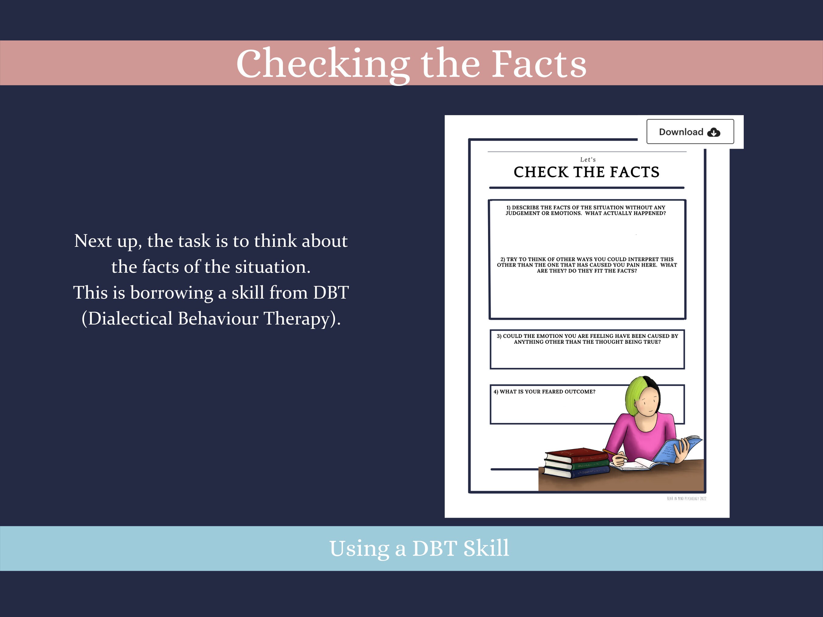 Challenging Thinking Errors Worksheet // Bear in Mind Thinking Errors ...