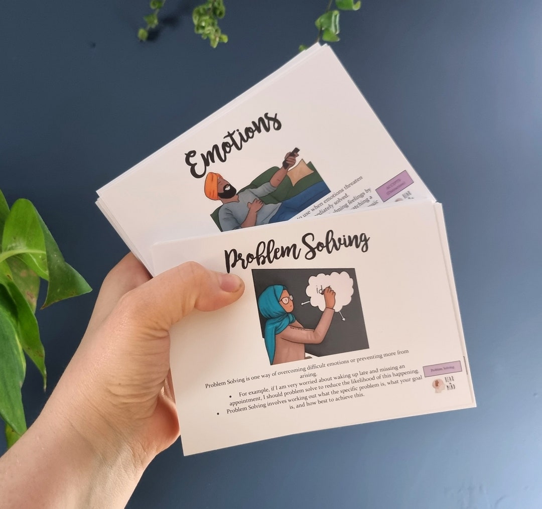 DBT DOUBLE Pack // Bear in Mind Cards, DBT Skills, Emotions, Self-help ...