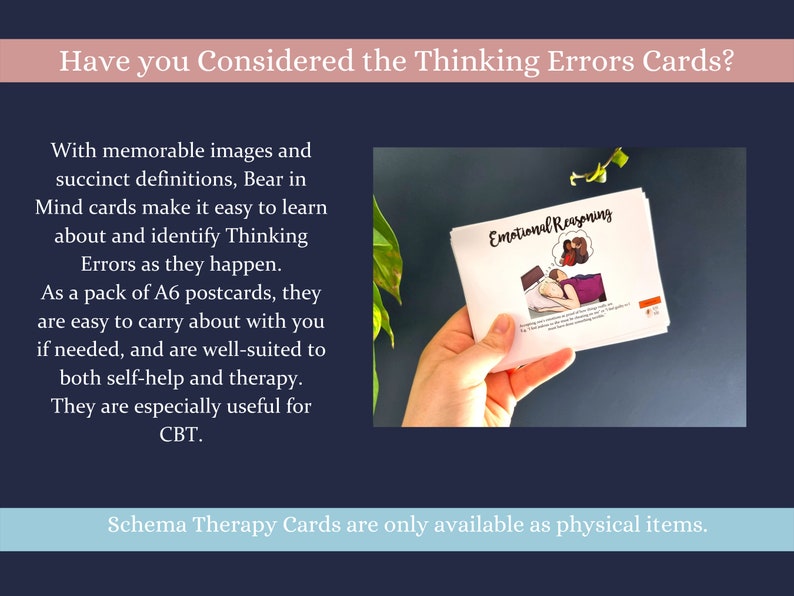 Challenging Thinking Errors Worksheet // Bear in Mind Thinking - Etsy