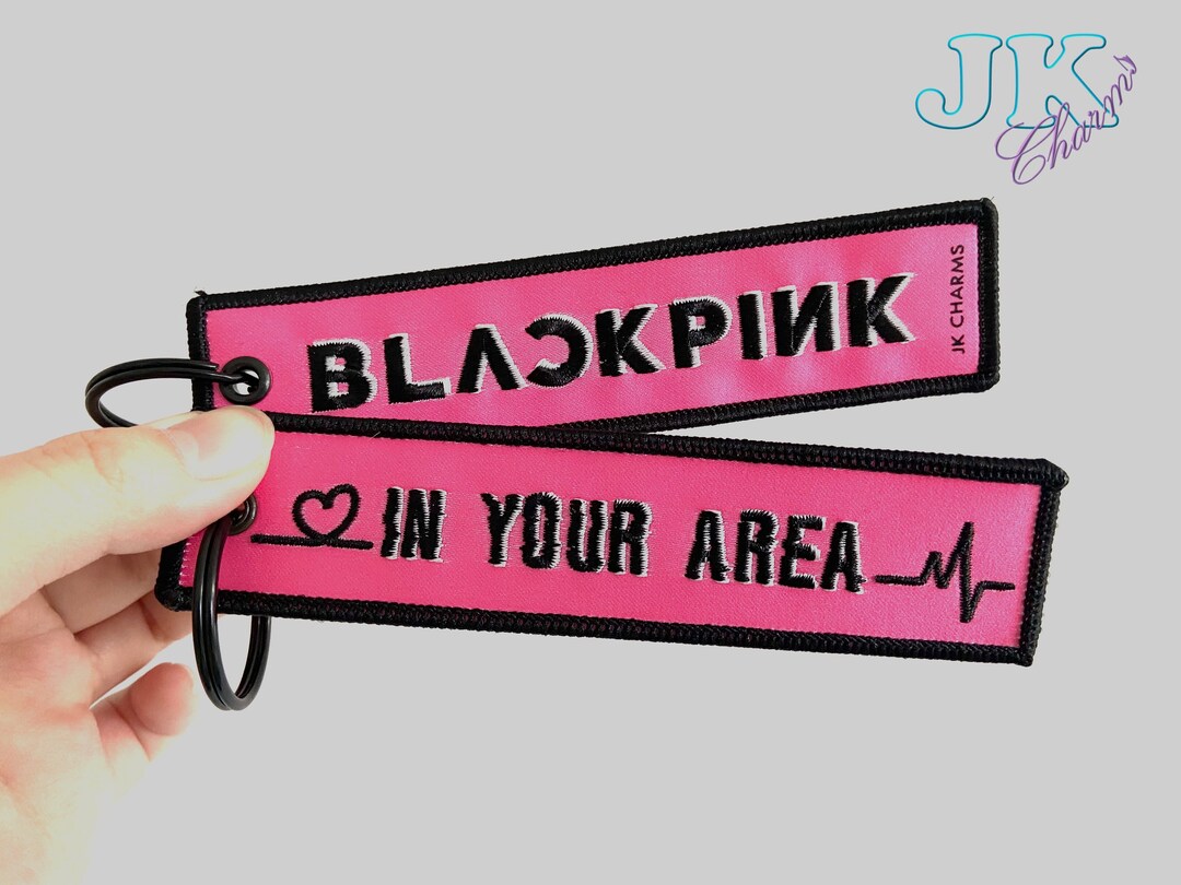 Blackpink Embroidery Jet Tag Keychains - Etsy