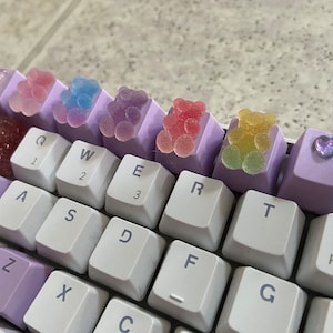 Artisan Keycaps - Gummy Bears, Rabbit Strawberry, Heart Cheese, Egg Etc ...
