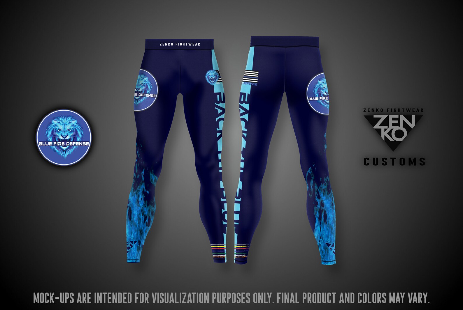 Custom BJJ MMA Grappling Spats Customized Compression Pants Sublimated ...