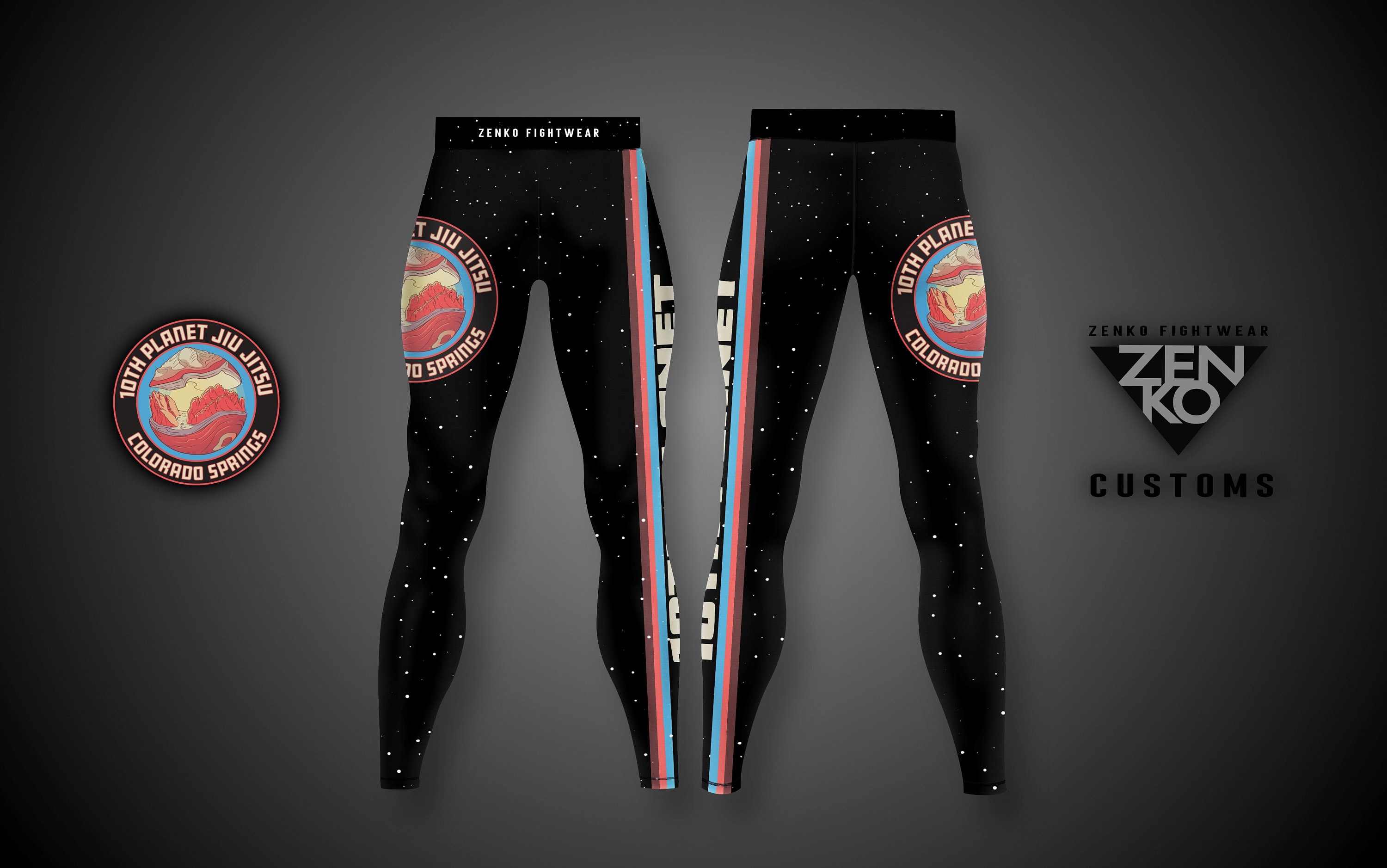 Custom BJJ MMA Grappling Spats Customized Compression Pants Sublimated ...