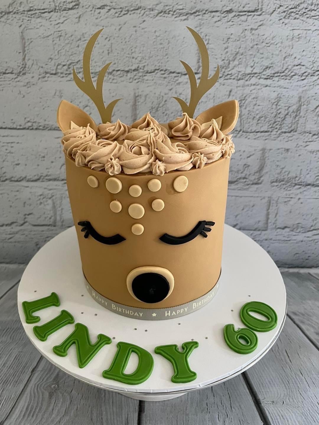 Novelty Antlers Birthday Cake Topper, Personalised. - Etsy