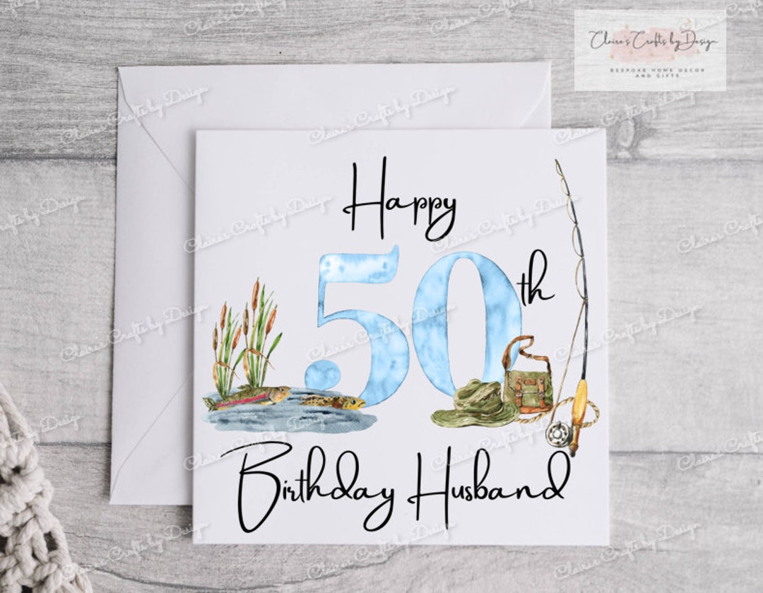 Fishing Milestone Personalised Card Fisherman Card Outdoor Lover ...
