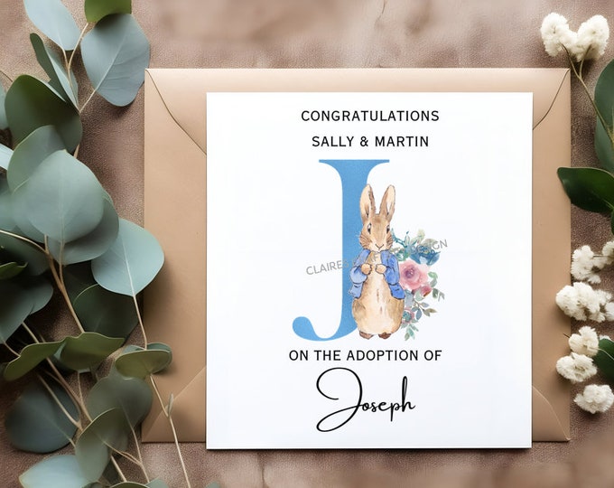 Adoption Card Personalised Congratulations on Your Adoption, Happy ...