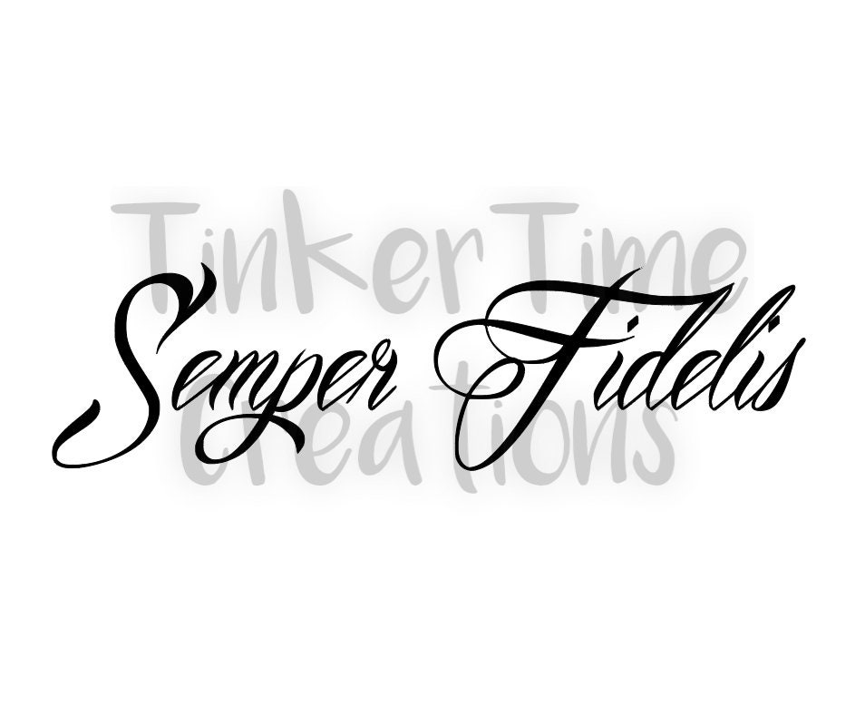 Semper Fidelis Tattoo Fonts
