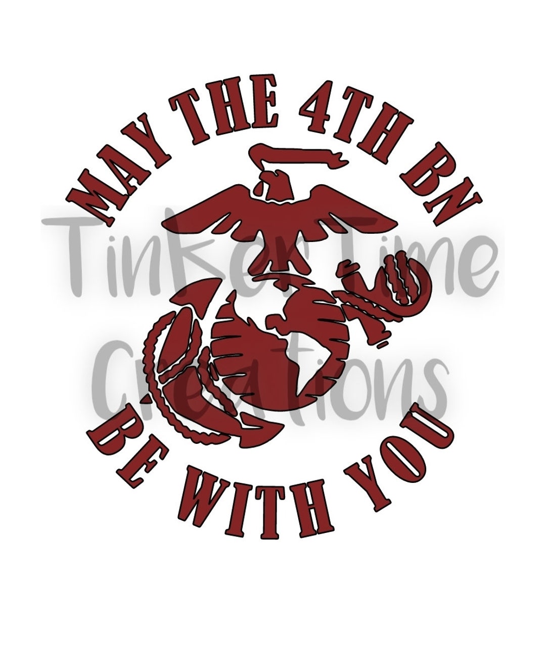 May the 4th BN Be With You -USMC Vinyl Decal - Detailed - Officially Licensed USMC Hobbyist ...
