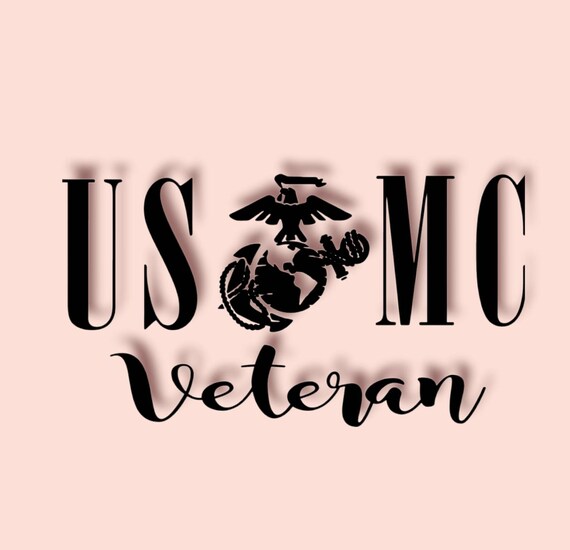 USMC Veteran Decal - Etsy