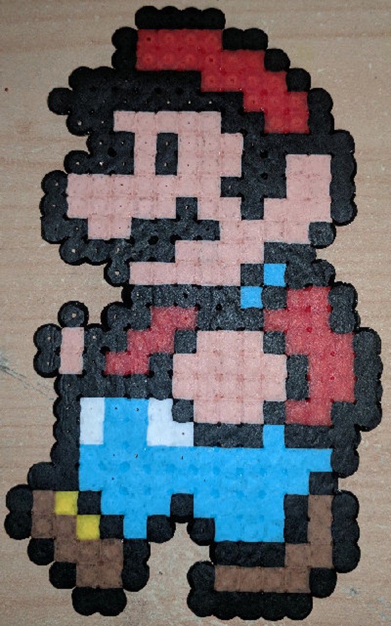 Super Mario World Mario Perler Bead Sprite - Etsy