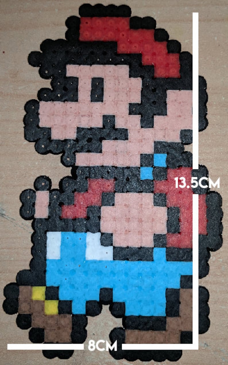 Super Mario World Mario Perler Bead Sprite - Etsy