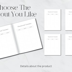 Minimalist Password Logbook Printable – Keep Your Passwords Secure and ...