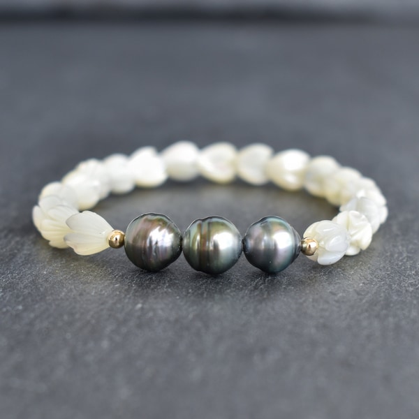 Tahitian Pearl Bracelet - Etsy