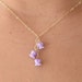 Three Cascading Crown Flower Necklace, Crown Flower Jewelry, Pua ...