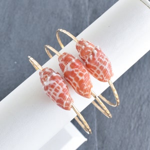 One Miter Shell Bangle Bracelet, Shells, Hawaiian Jewelry, Handmade in ...