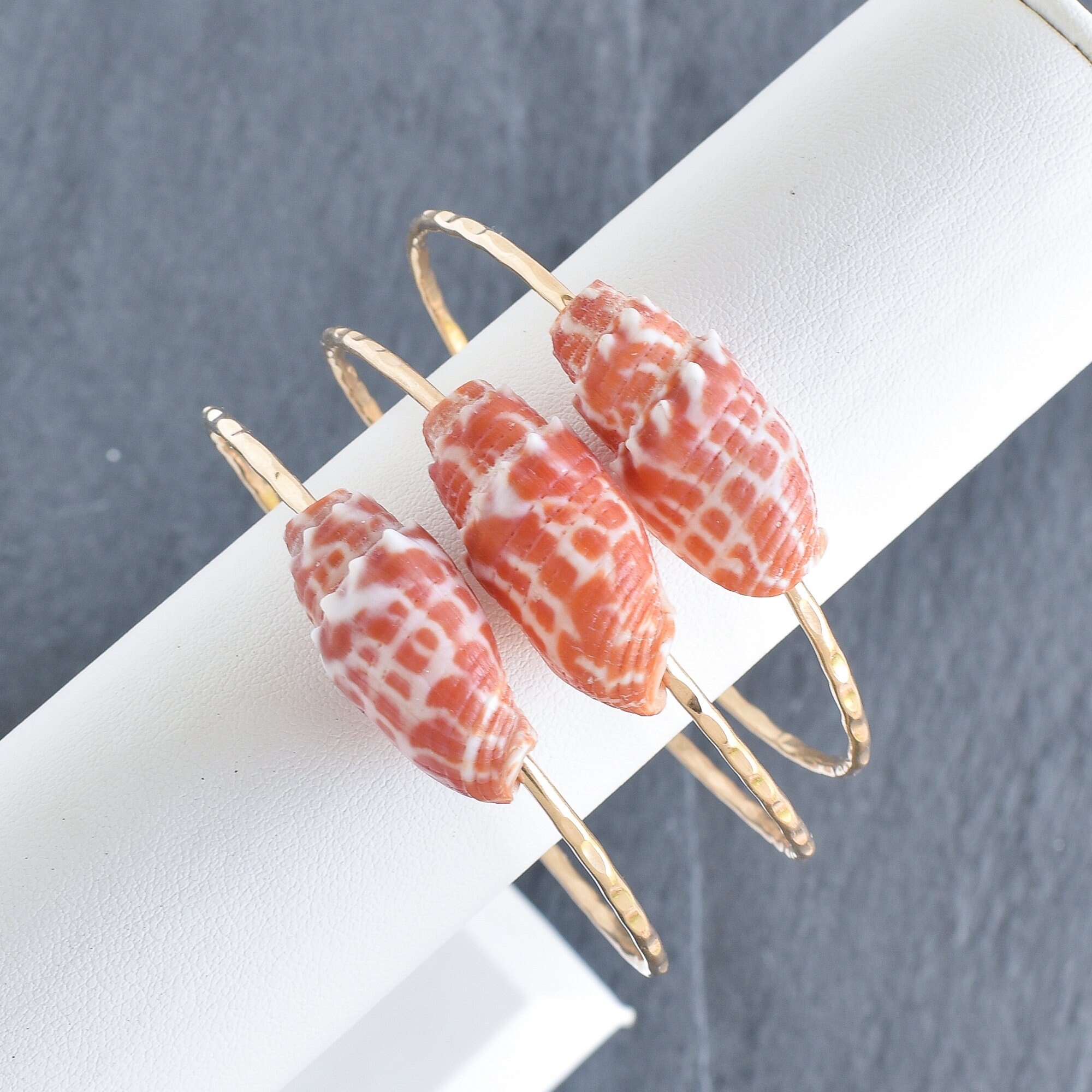 One Miter Shell Bangle Bracelet, Shells, Hawaiian Jewelry, Handmade in ...