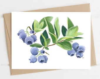Blueberry Cards | Etsy