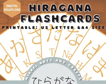 Printable Flash Cards Japanese - Etsy