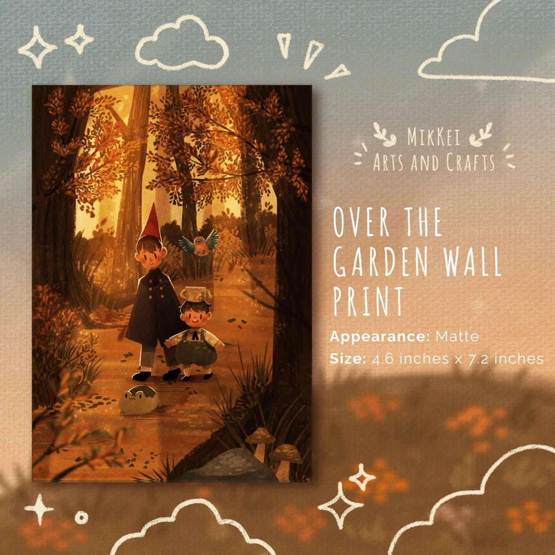 Over the Garden Wall Art Print, Cute OTGW Inspired Fan Merch, Cozy ...