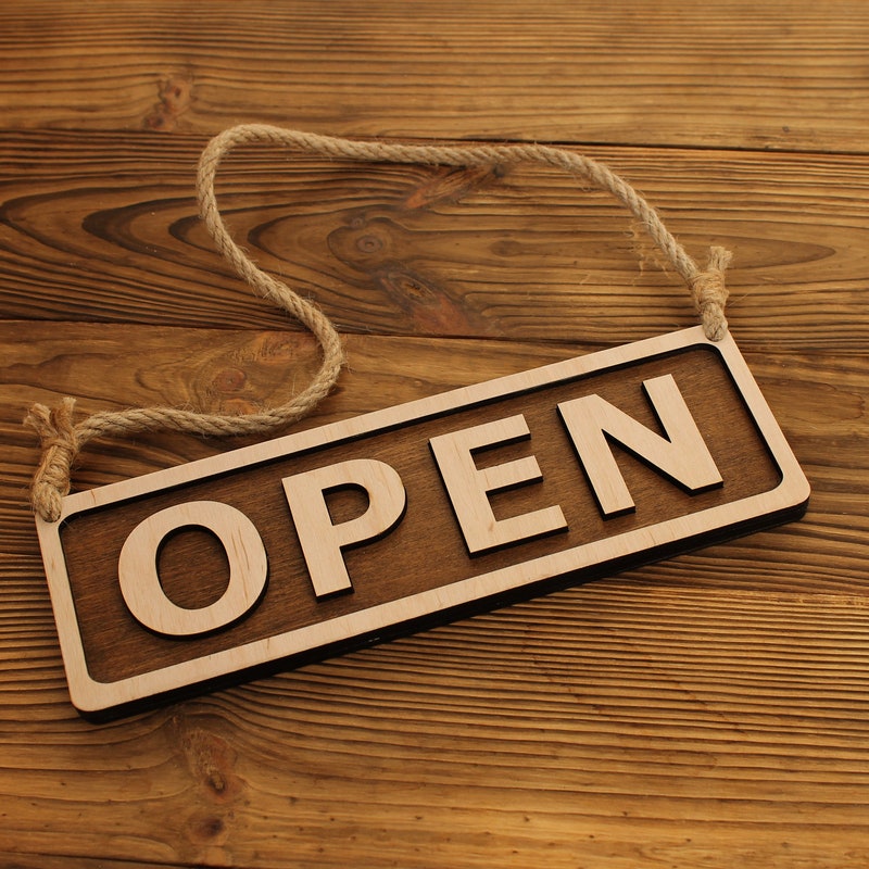 Open Closed Sign - Etsy
