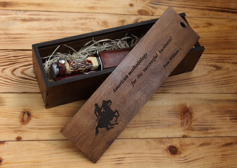 Knife Storage Box Personalized Wooden Gift Box | Etsy