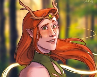 Keyleth Print - Etsy