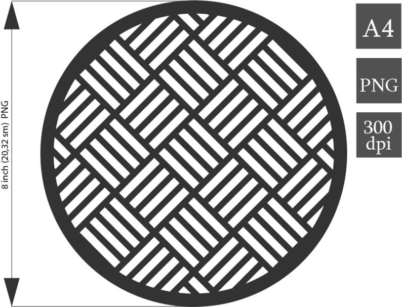 36 SVG DXF Eps Png Paquete De corte Plantilla Círculo Moderno | Etsy