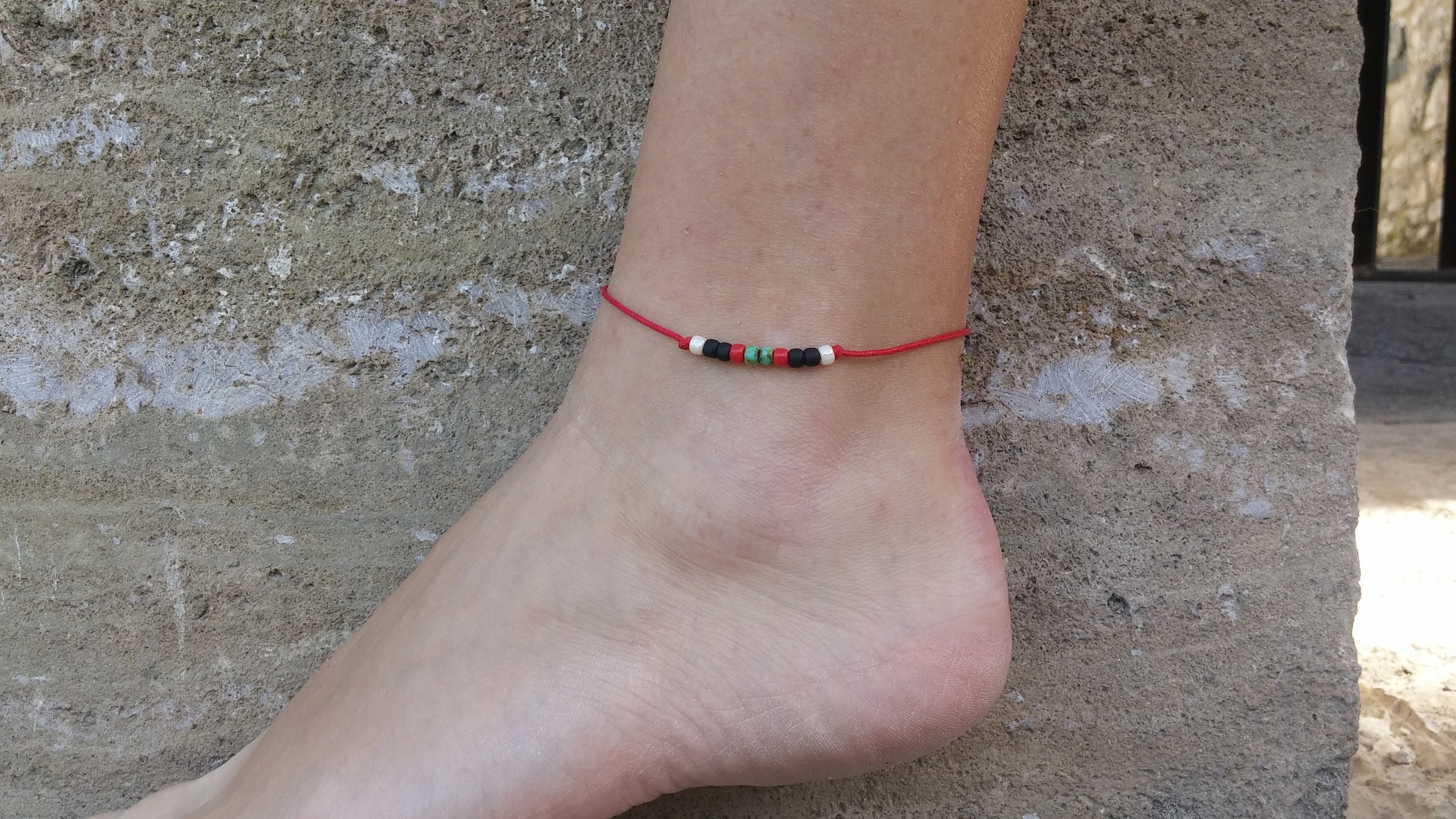 Waterproof Anklet Bracelet Beaded Anklet Surfer Jewelry Anklet Beach ...