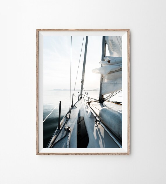 Sailboat Print Sailing Poster Sailboat Photography Gift for | Etsy