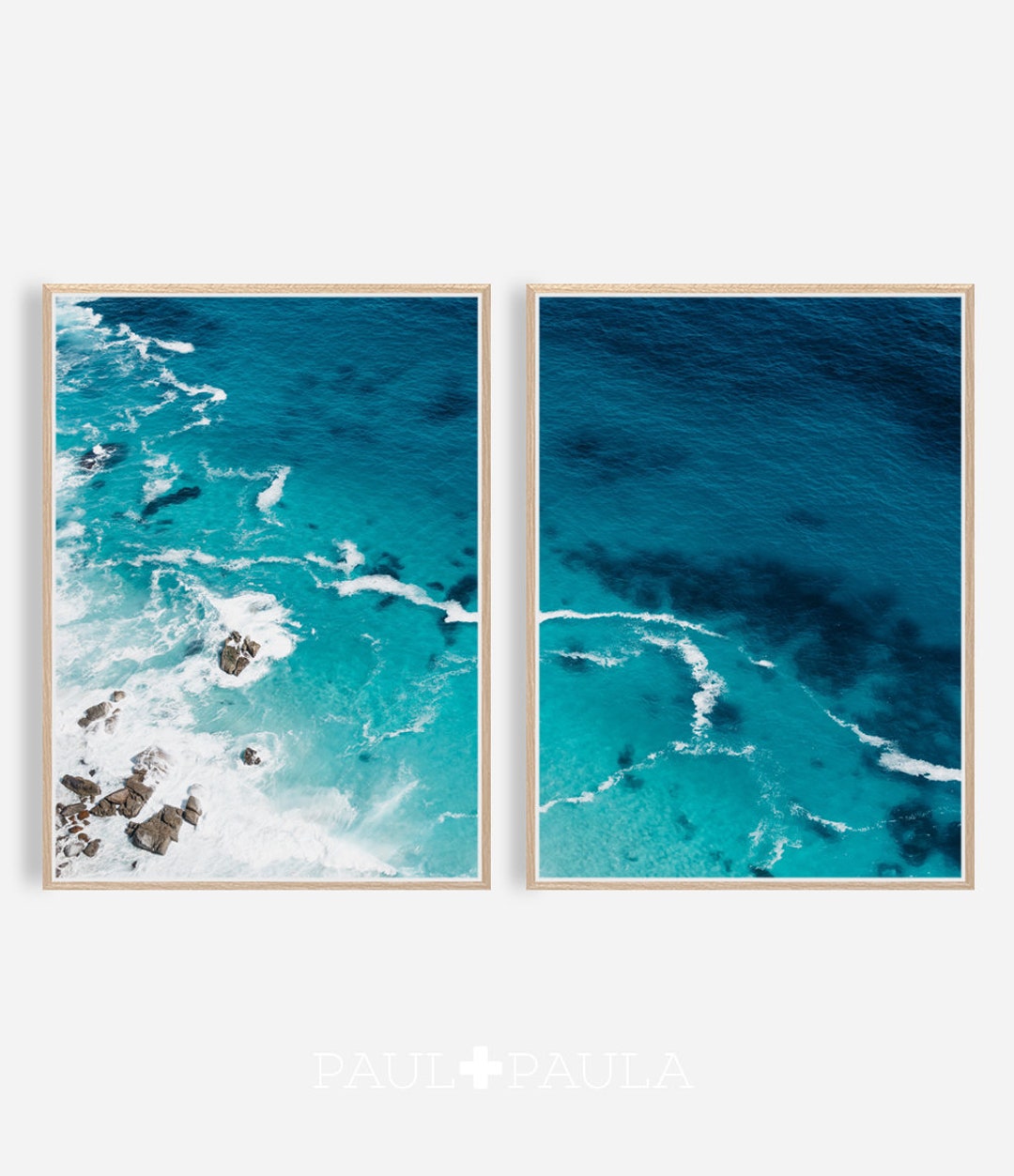 Ocean Print, Print Set of 2, Photography Print, Modern Minimalist ...