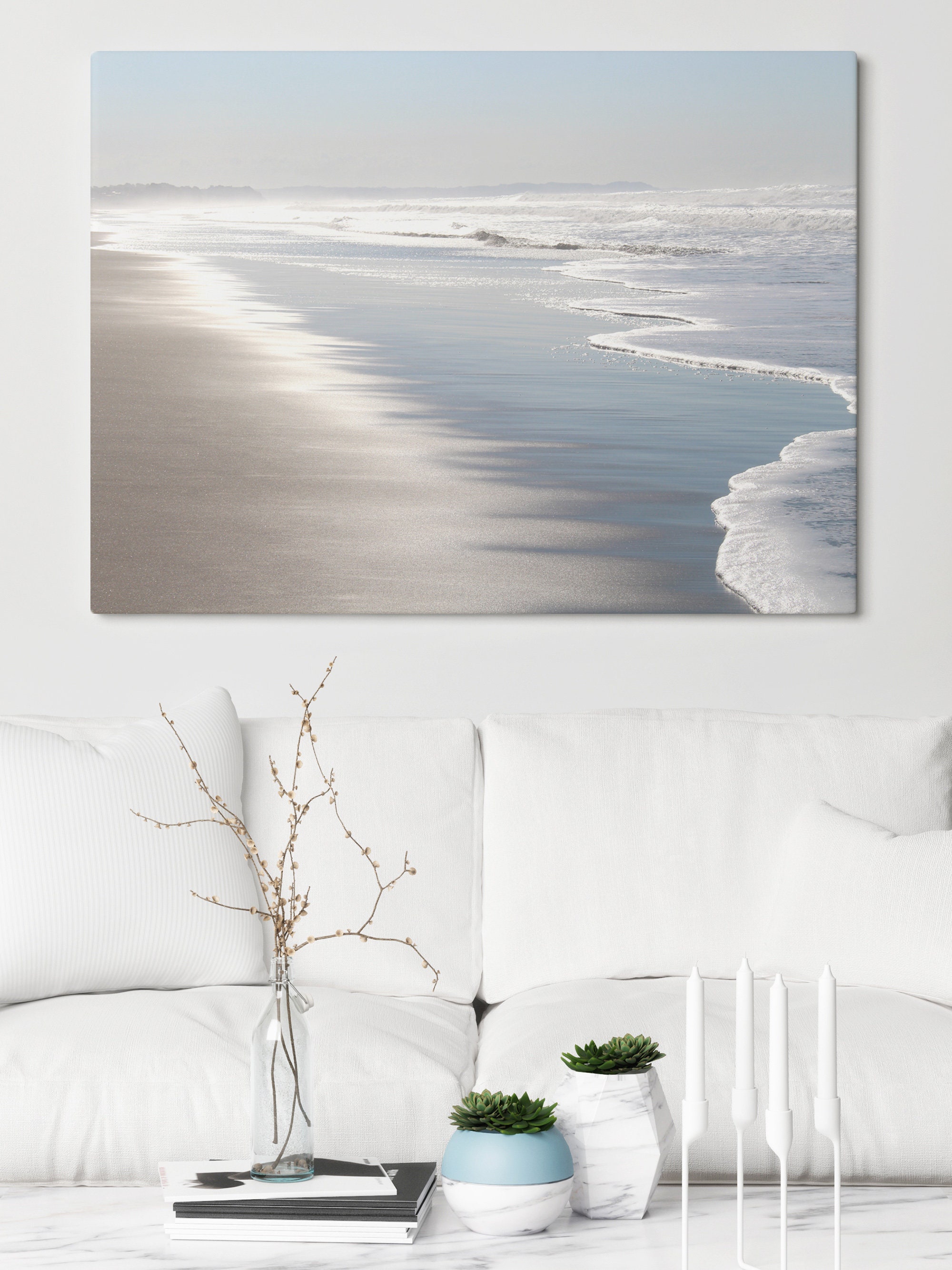 Ocean Print, Ocean Photography, Digital Download, Pastel Print, Wave ...
