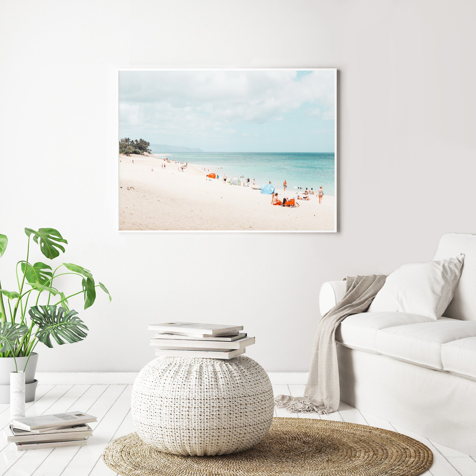 Beach Print Beach Ocean Print Printable Wall Art Beach Day | Etsy